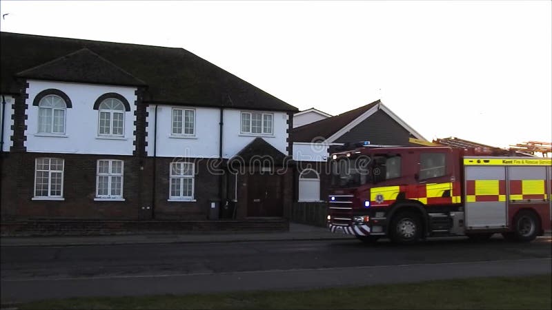 Fire Engine Racing To Emergency Call Stock Footage - Video of vehicles ...