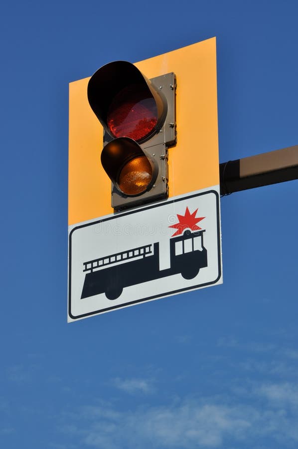 Fire engine sign and light stock photo. Image of shiny - 16223946
