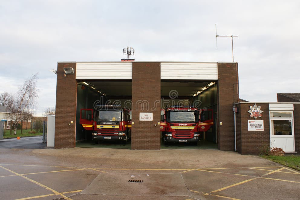 Fire Engine in Fire Station Editorial Image - Image of fighter, blue ...