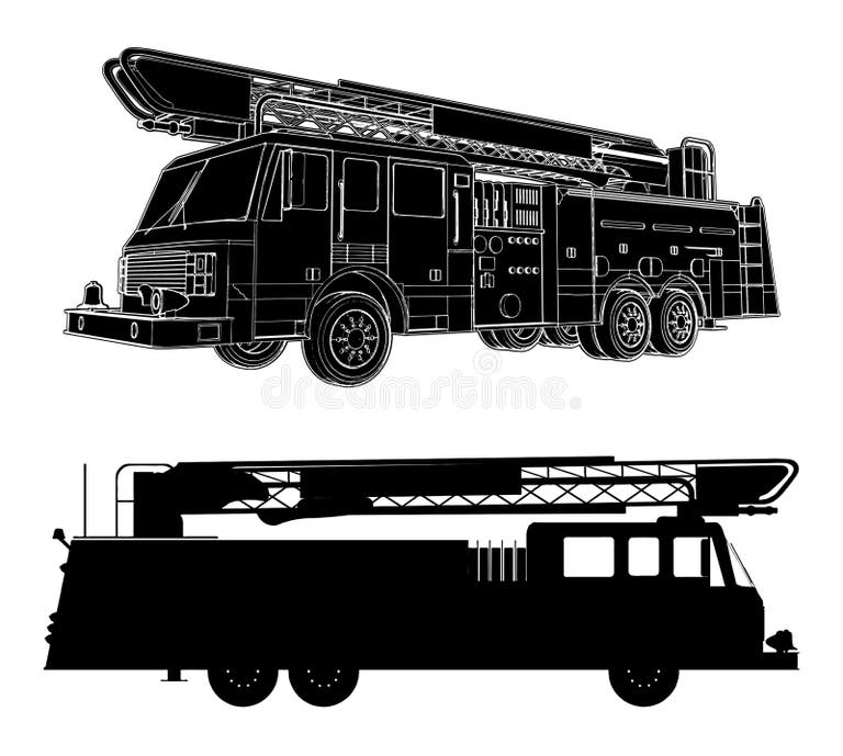 Emergency Fire Truck Siren Front View Vector Stock Illustrations – 74 ...