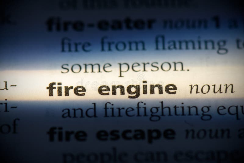 Fire engine stock photo. Image of fire, meaning, book - 161577434