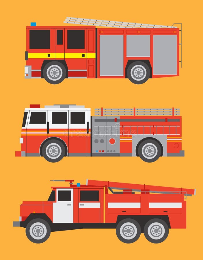 Yellow Fire Engine Clip Art