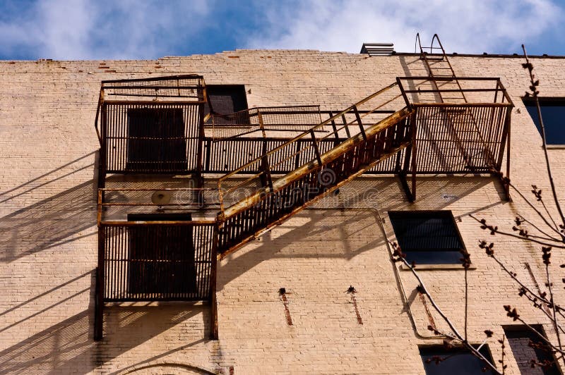 A fire escape stock image. Image of oklahoma, architecture - 16872343
