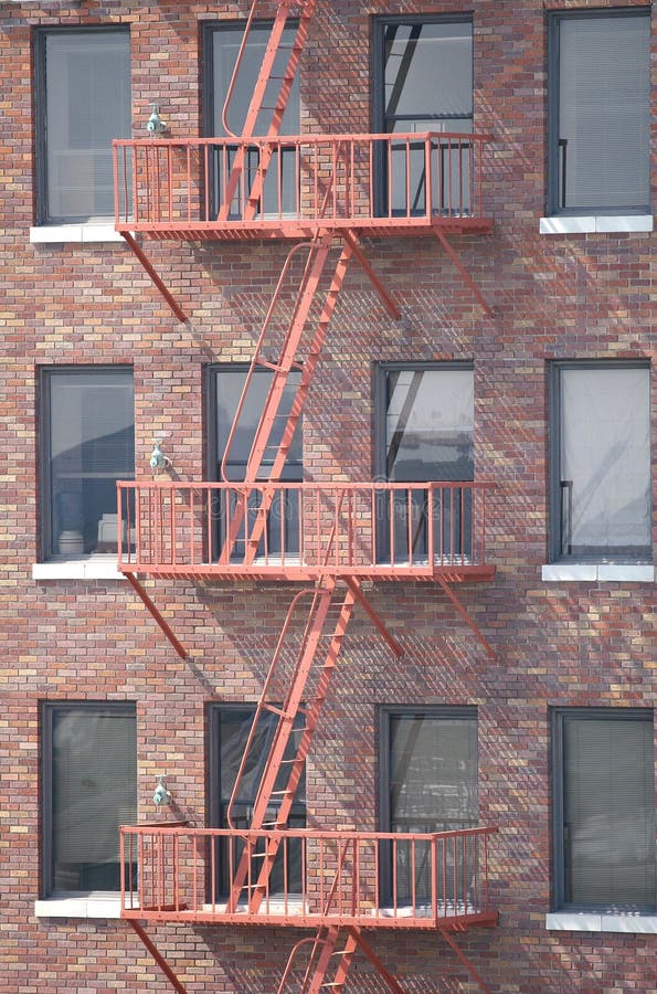 Fire Escape stock photo. Image of windows, brick, building - 2492556