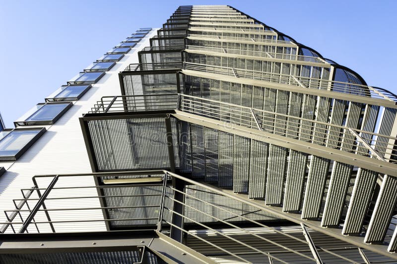 Fire escape stock image. Image of architecture, iron - 28461325