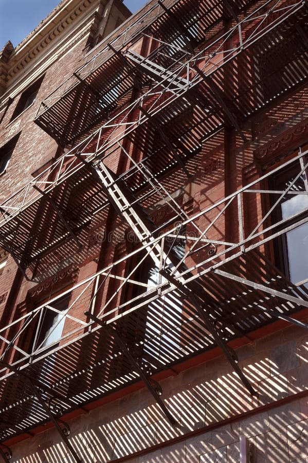Fire Escape stock photo. Image of evacuation, exterior - 3395246