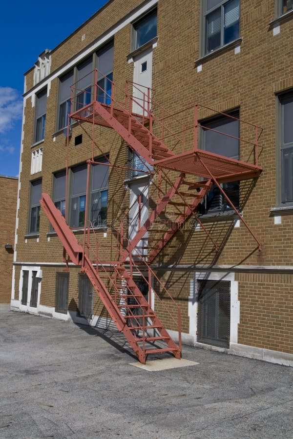 Fire Escape stock photo. Image of window, sidewalk, structure - 3462784