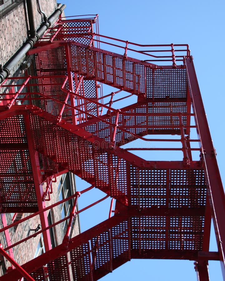 Fire Escape. stock photo. Image of architecture, fire - 9275874