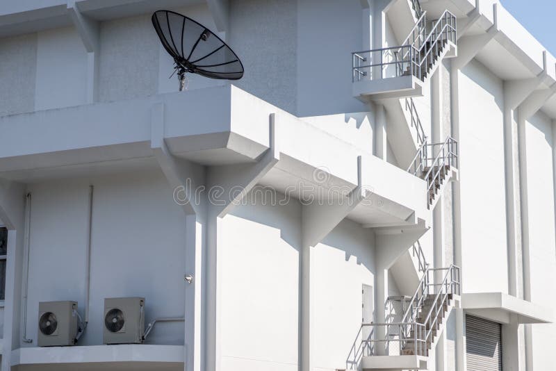 Fire escape of a building stock photo. Image of protection - 139142458