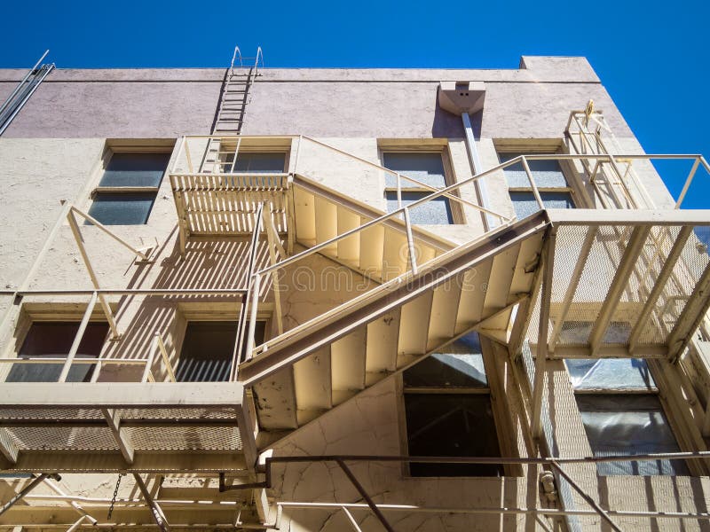 Fire escape stock image. Image of gravity, frame, historic - 42084005