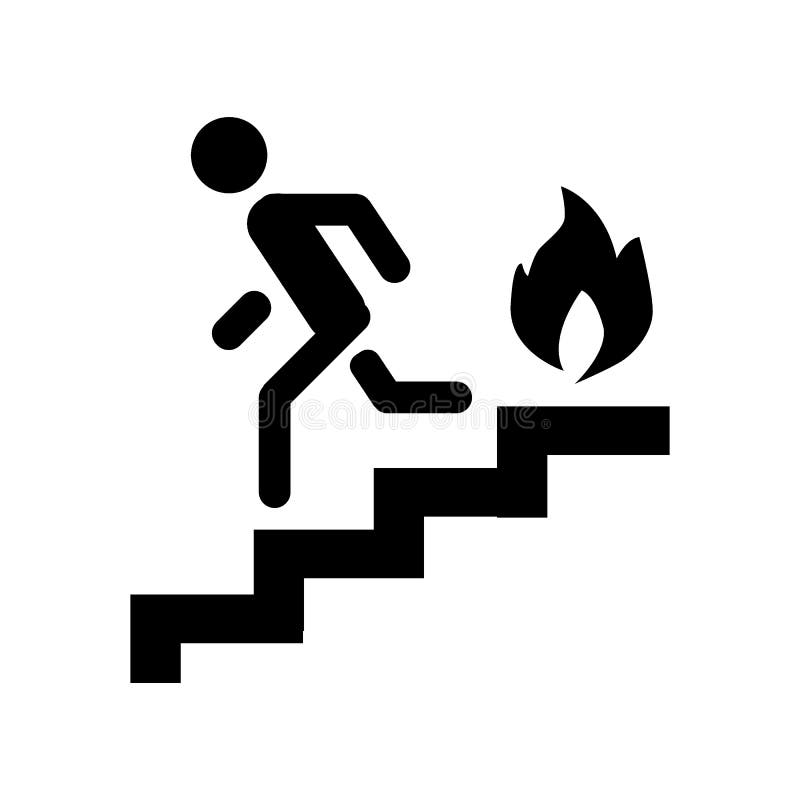 Stair Emergency Exit Icon Stock Illustrations – 339 Stair Emergency ...