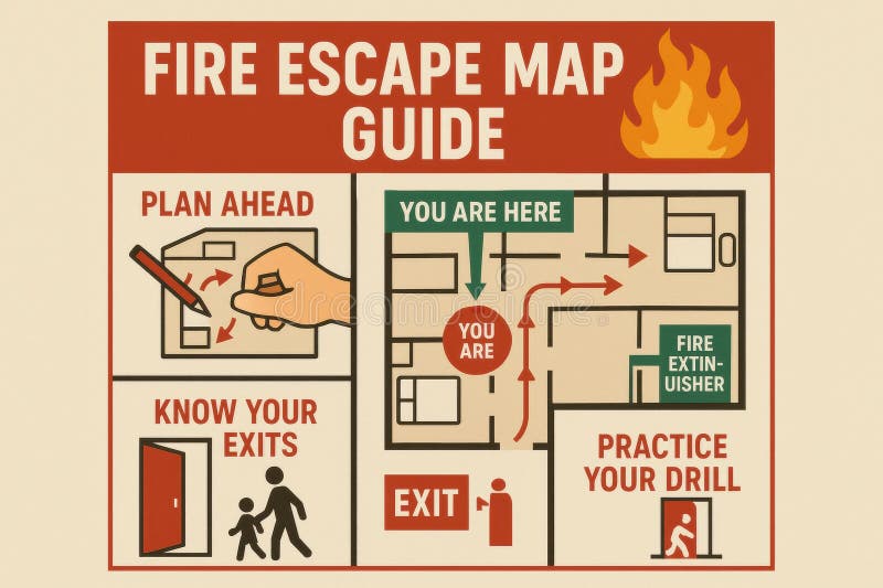 262 Fire Evacuation Map Stock Photos - Free & Royalty-Free Stock Photos ...