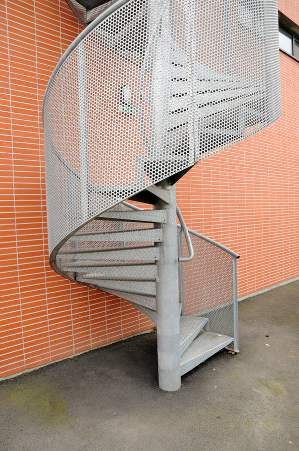 A fire escape stock photo. Image of steps, building - 219781602