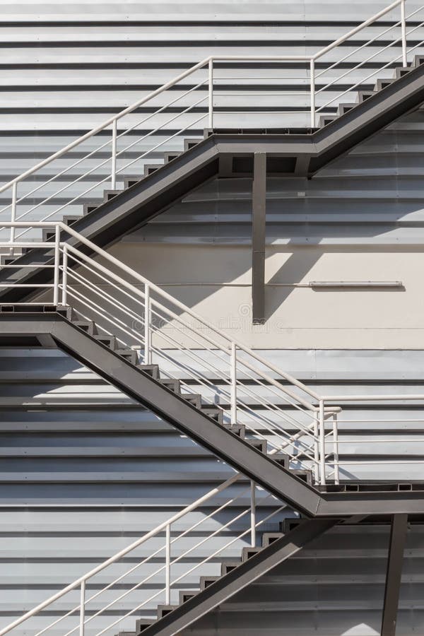 Fire escape. stock photo. Image of outside, design, metal - 44358198