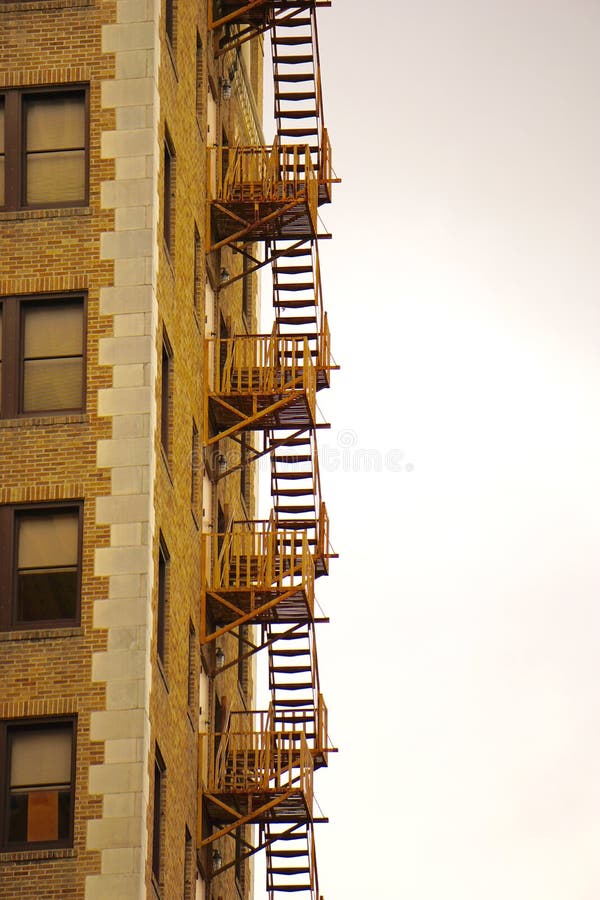 Fire escape stock photo. Image of safety, building, tall - 54520824