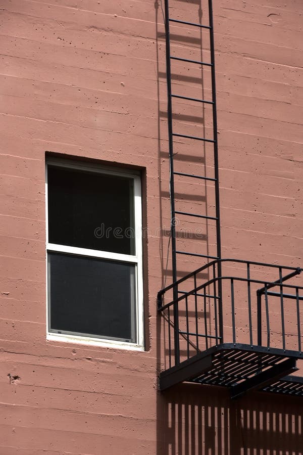 Fire Escape in San Francisco , Building with Windows and Emerg Stock ...