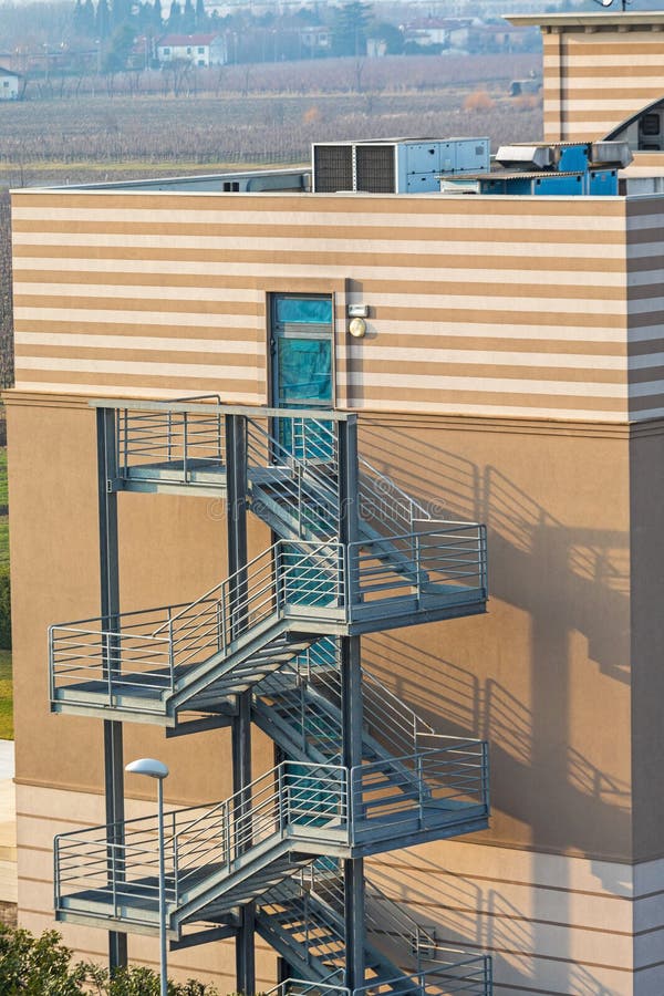 Fire Escape Stairway stock image. Image of architecture - 171670347