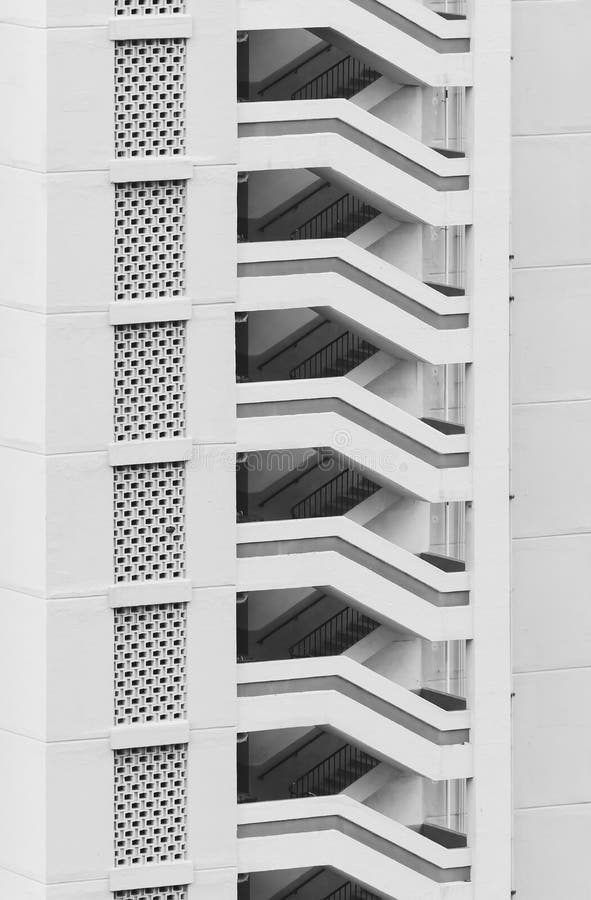 Fire escape stairway stock image. Image of outdoor, back - 202766973