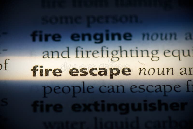 Fire escape stock image. Image of close, idea, meaning - 161577617