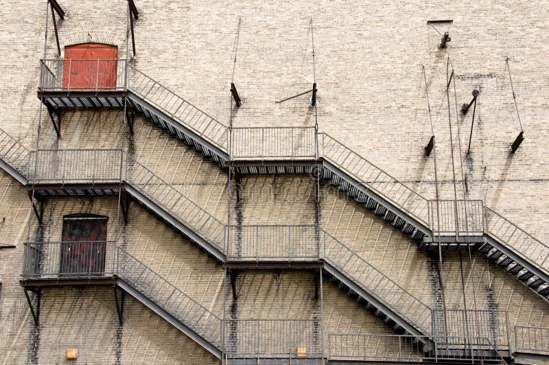 Fire escapes stock image. Image of rusted, stairs, rusty - 11505463