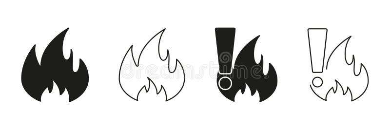 Attention Fire Hazard Icon Stock Illustrations – 5,170 Attention Fire ...