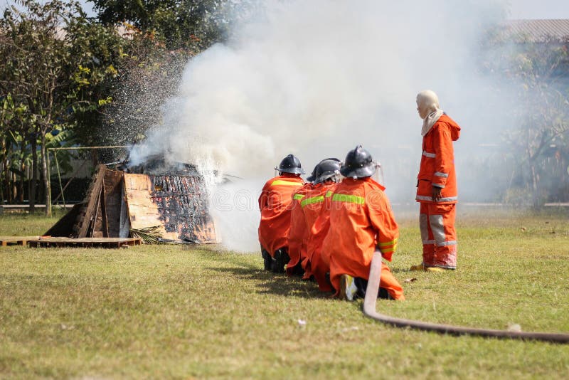 Fire exercise editorial image. Image of burn, brand, training - 45874805