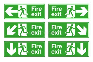 Fire Exit stock vector. Illustration of ladder, security - 15122449