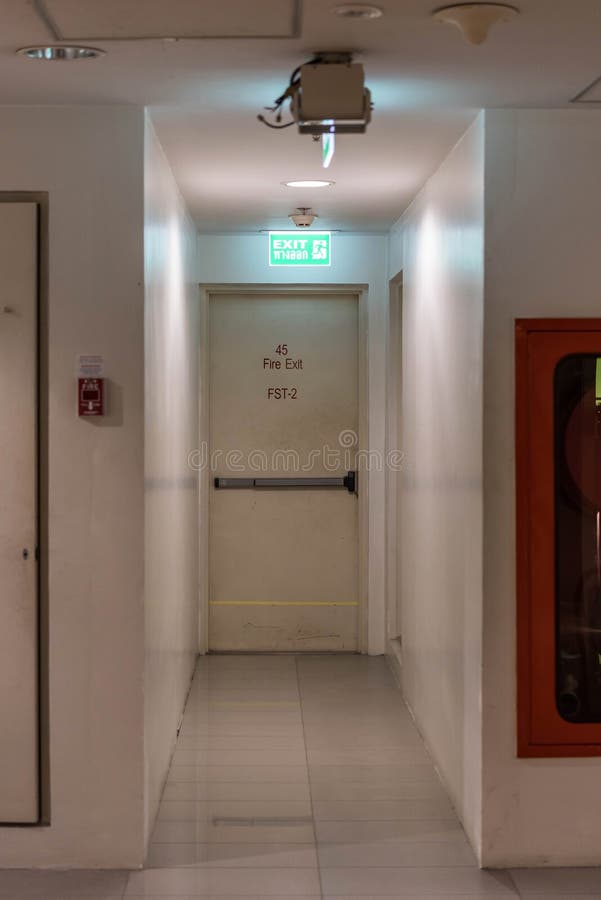Fire Exit Emergency Door White Color Metal Material with Alarm for ...
