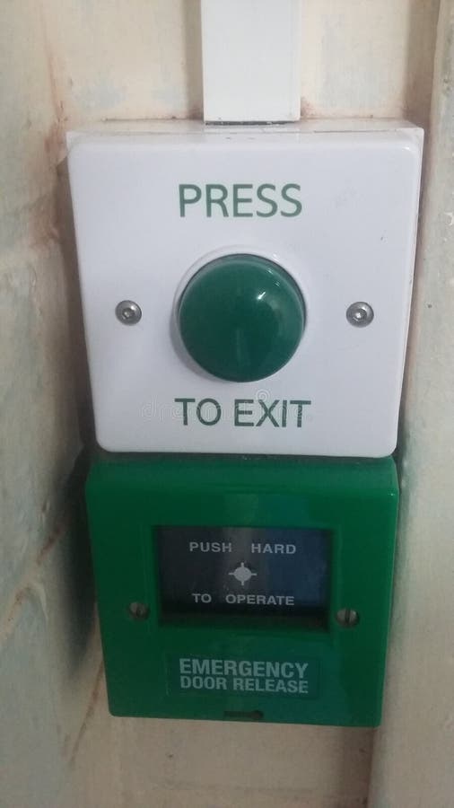 Exit stock image. Image of door, fire, exit, press, switch - 124943555