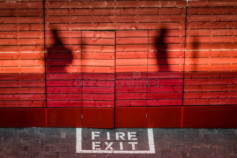 Fire Exit stock image. Image of escape, boarding, regulations - 54250489