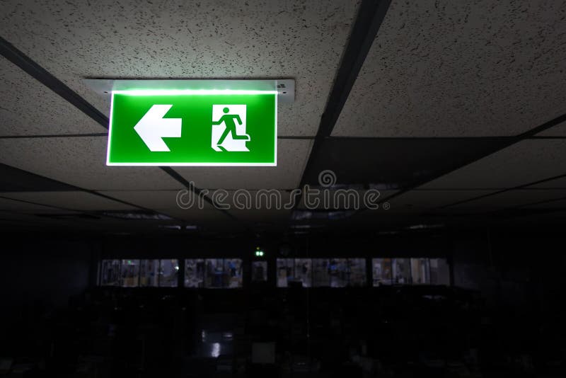 Fire exit in factory. editorial image. Image of cookie - 112795380