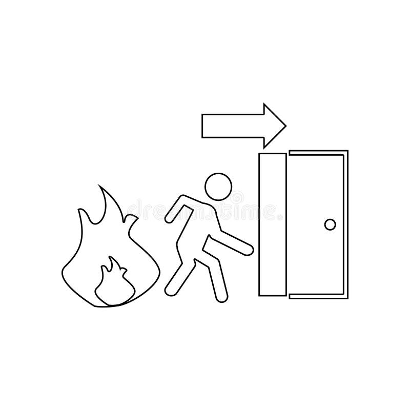 Fire Exit Icon Stock Illustrations – 9,175 Fire Exit Icon Stock ...