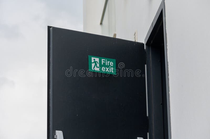 Fire Exit in a Residential Complex ? Stock Photo - Image of rescue ...