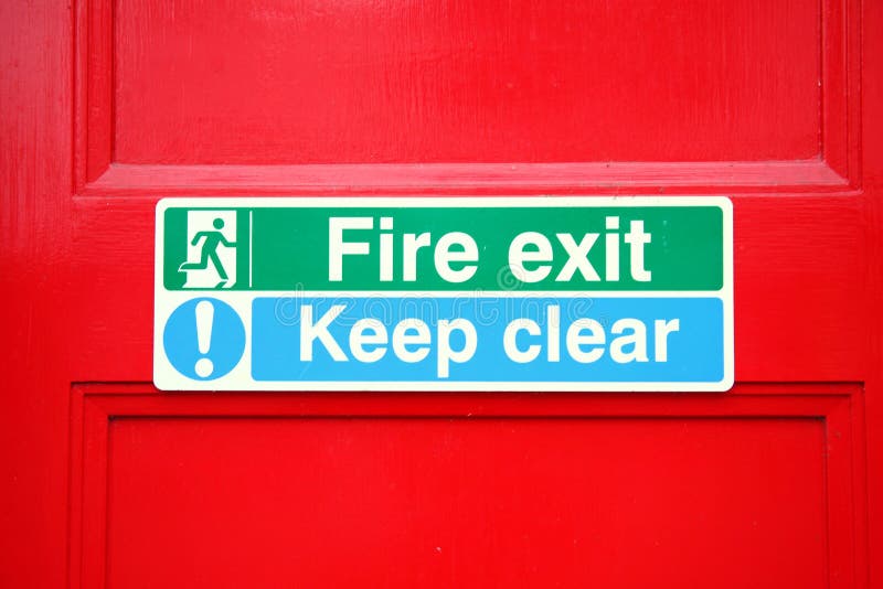 Fire exit scene. stock image. Image of england, british - 107045899