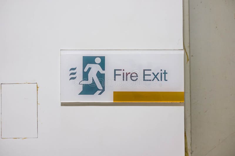 Fire Exit Sign stock image. Image of exit, fire, sign - 110407325