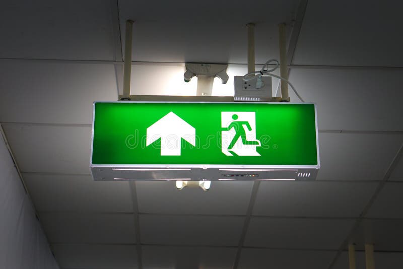 Fire exit stock image. Image of evacuation, escape, interior - 95285557