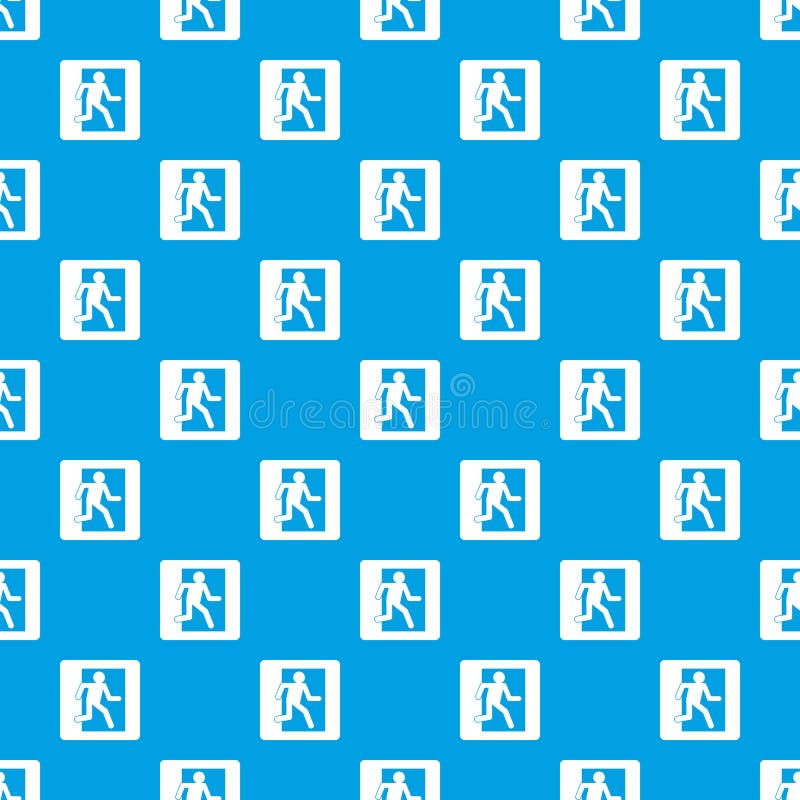 Fire Exit Sign Icon Outline Stock Vector - Illustration of danger ...