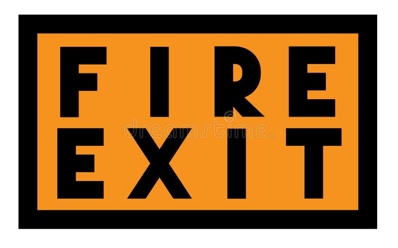 Fire Exit stamp typ stock vector. Illustration of fire - 110246178