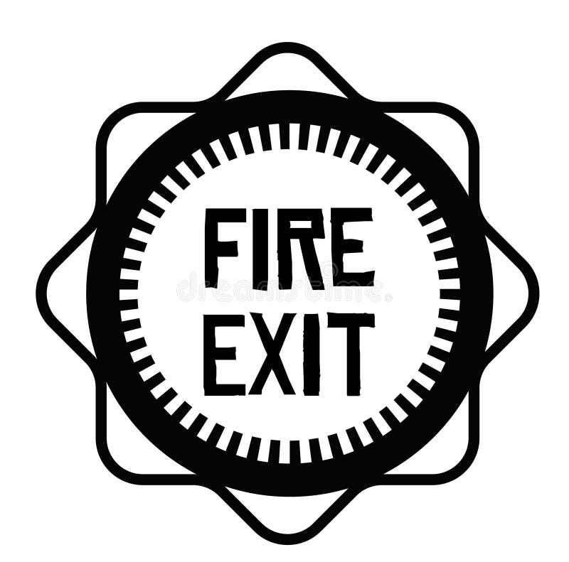Fire Exit Symbols Stock Illustrations – 411 Fire Exit Symbols Stock ...
