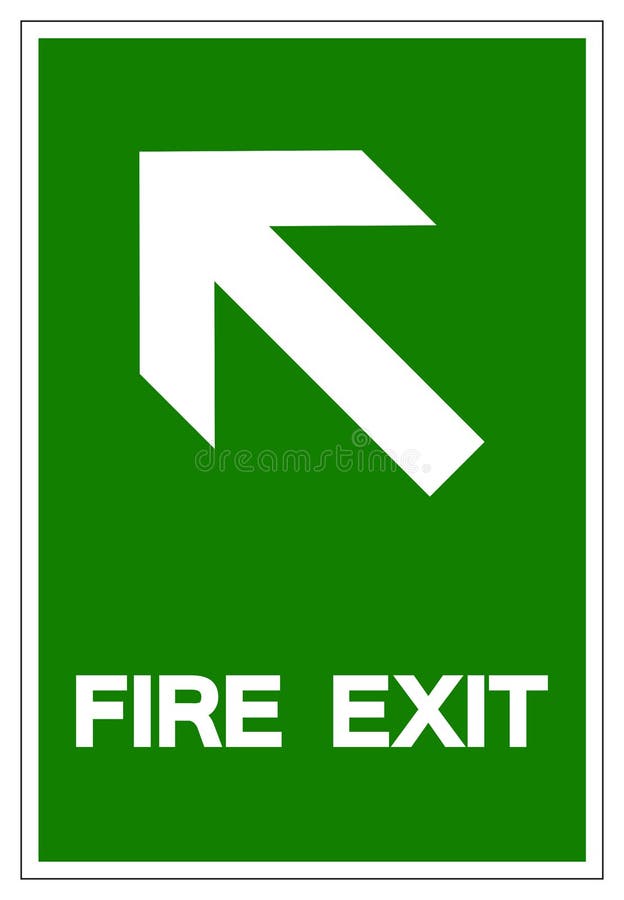 Fire Exit Symbol Sign ,Vector Illustration, Isolate on White Background ...