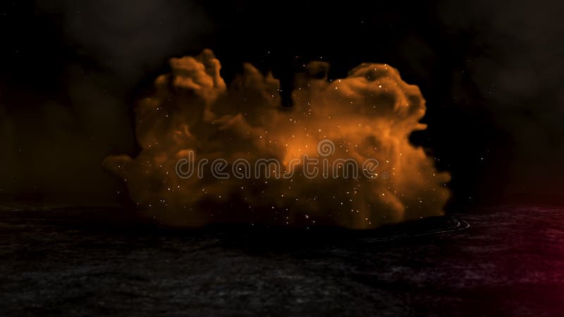 Fire Explosion Opening for Logo Introduction Stock Video - Video of ...