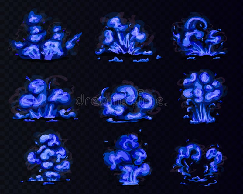 Fire Explosion Ui Animation Stock Vector - Illustration of design ...