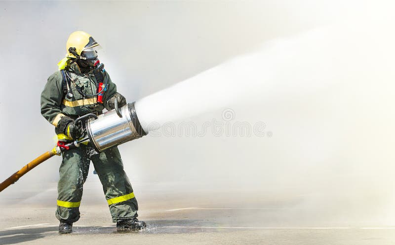 Water and Foam Line for Fire Protection System Stock Photo - Image of ...