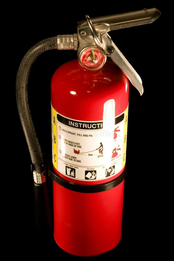 Fire Extinguishers Group, Various Types Stock Image - Image of flame ...