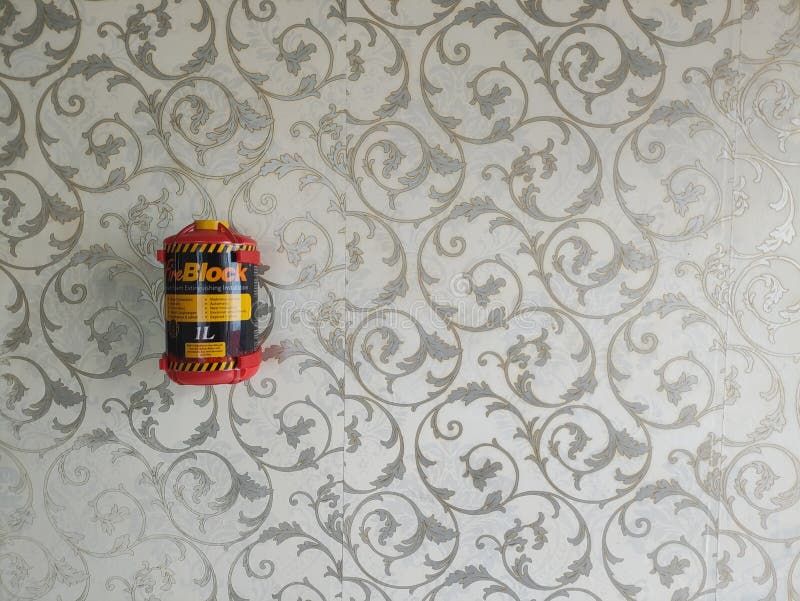 Red Fire Extinguisher on the Wall Editorial Stock Photo - Image of ...