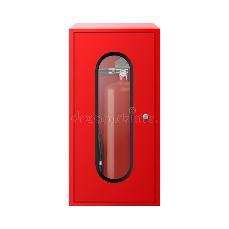 Fire Extinguisher 3d Realistic Vector Illustration Stock Vector ...