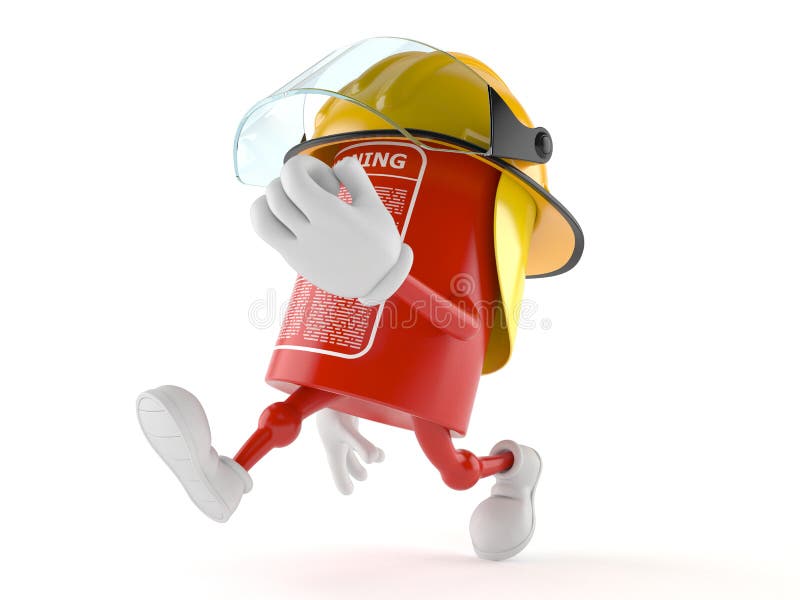 Running Fire Extinguisher Stock Illustrations – 200 Running Fire ...