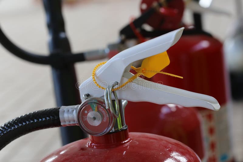Fire extinguisher stock image. Image of nozzle, close - 69708389