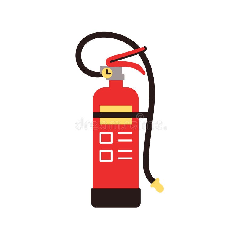 Fire Extinguisher Color Icon. Portable Fire-fighting Equipment Stock ...