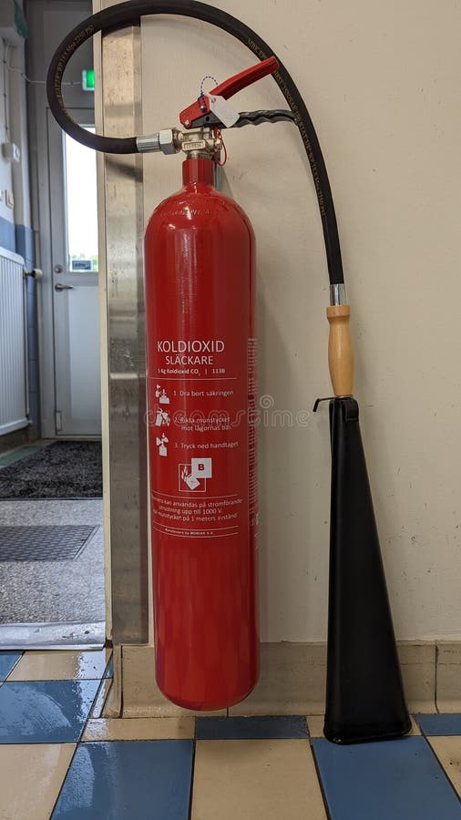 Fire Extinguisher. Fire Safety Prevention Stock Photo - Image of safety ...